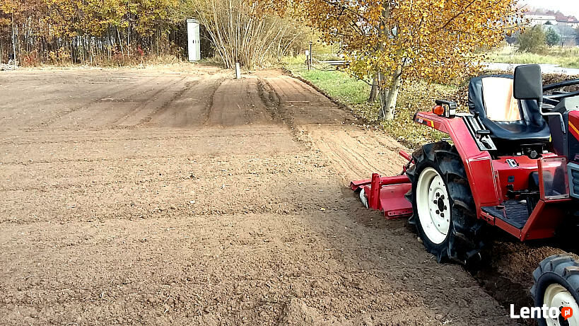 Archiwalne Usługi mini traktorem z glebogryzarką, przygotowanie terenu ...