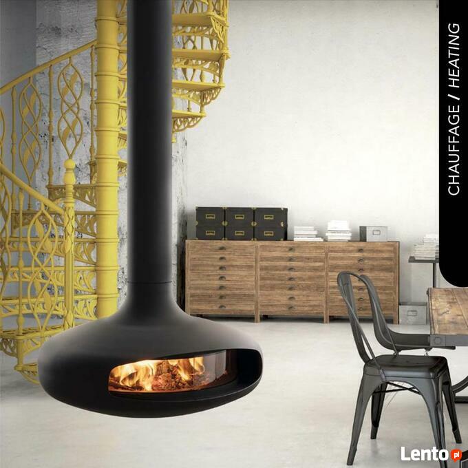 Luksusowy kominek podwieszany FOCUS model DOMOFOCUS 7 kW Wrocław