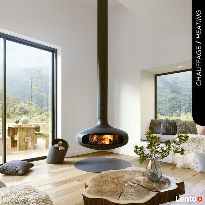 Luksusowy kominek podwieszany FOCUS model DOMOFOCUS 7 kW Wrocław