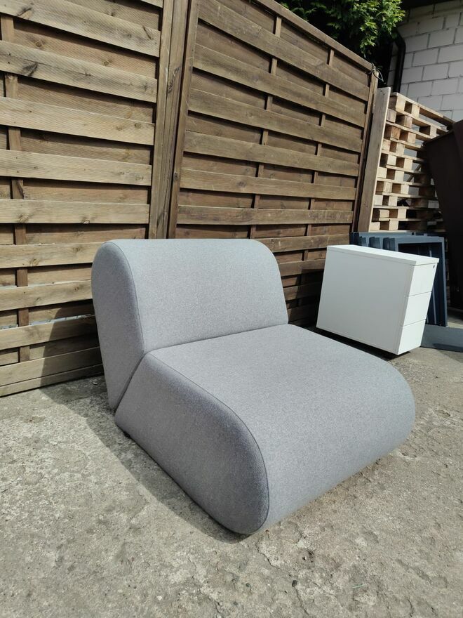 Fotel Soft Line szary nowoczesny Dostępne 2 sztuki Warszawa