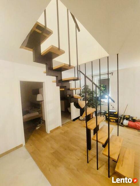 Schody na konstrukcji stalowej / schody metalowe wewnetrzne Szczecin