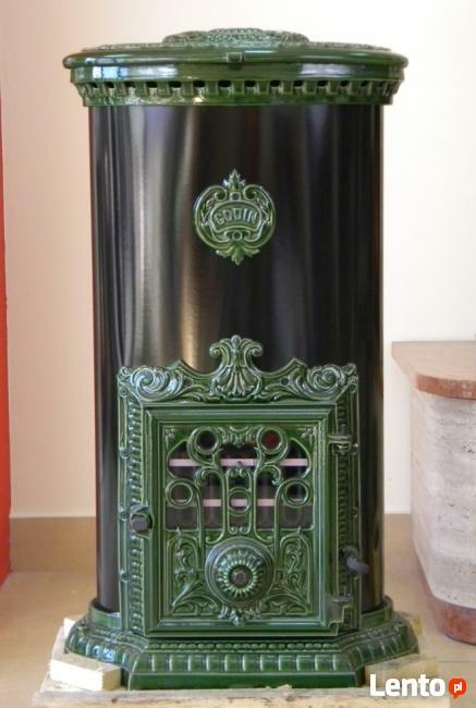 Archiwalne Piec wolnostojący Petit Godin 3727 zielony Kraków
