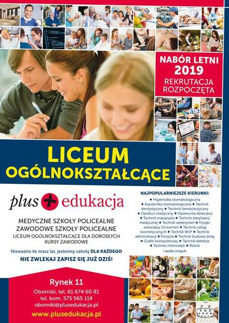 Archiwalne liceum ogólnokształcące dla Dorosłych Oborniki Archiwalne liceum ogólnokształcące dla Dorosłych Oborniki