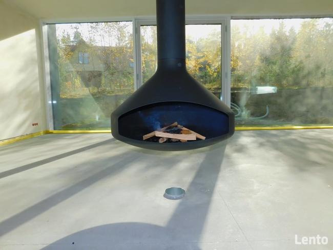 Ekskluzywny kominek wiszący, obrotowy FOCUS model ERGOFOCUS Poznań